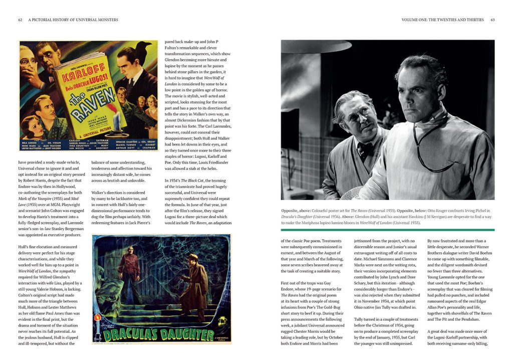 A Pictorial History of Universal Monsters Volume One: The 20s & 30s ...