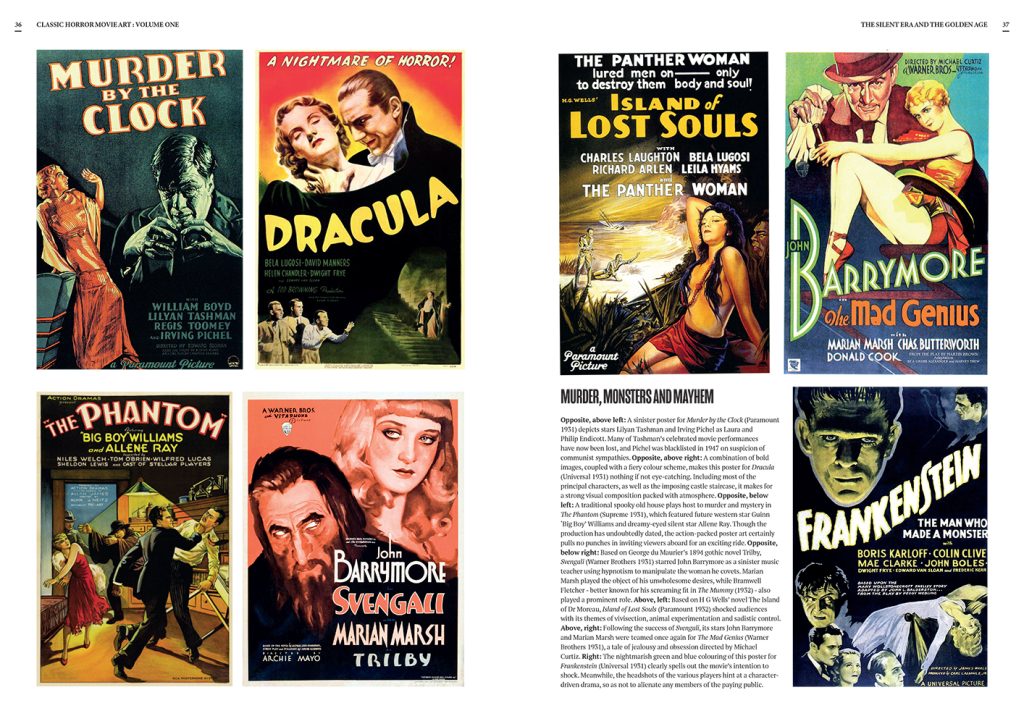 Classic Horror Movie Art Volume One: The Silent Era & The Golden Age ...