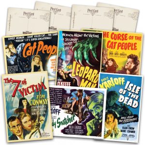 Val Lewton Postcard Set - Classic Monsters Shop