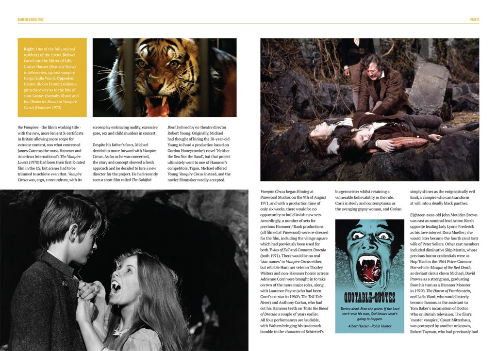 Vampire Circus 1972 Ultimate Guide Magazine - Classic Monsters Shop